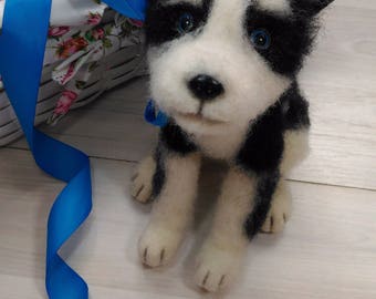 Needle felted dog | Etsy