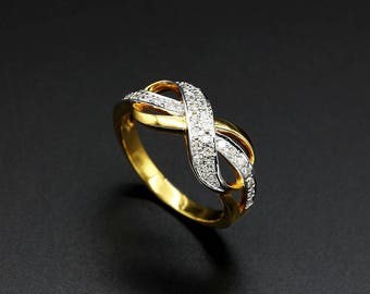 Couple infinity ring | Etsy