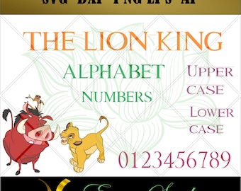 Lion king letters | Etsy