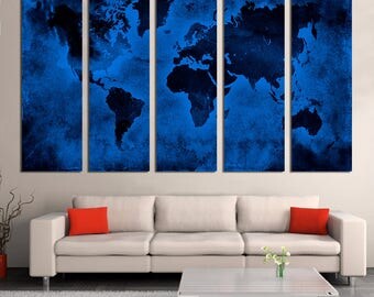 Map wall decor | Etsy