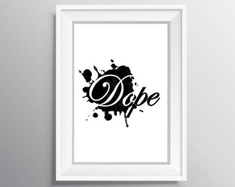 Dope wall art | Etsy
