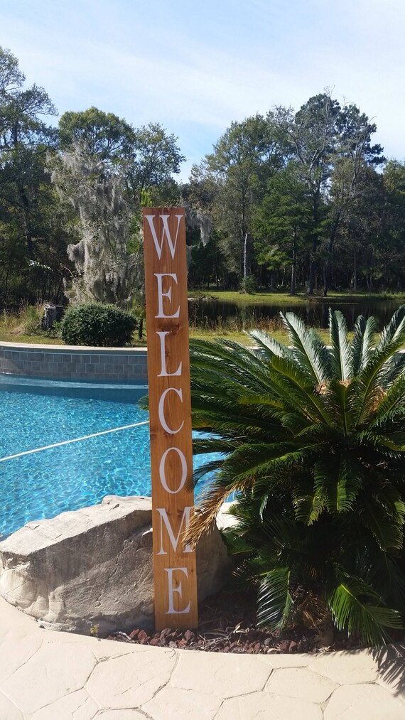 design your own welcome sign 6ft welcome sign vertical