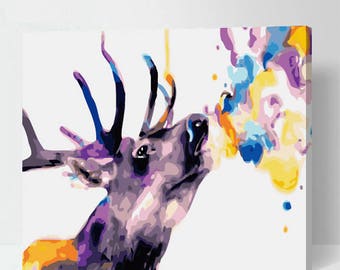 Paint by number deer | Etsy