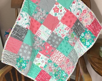 Handmade baby quilt | Etsy