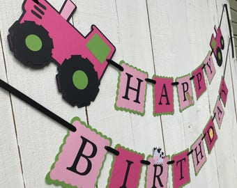 Tractor banner | Etsy
