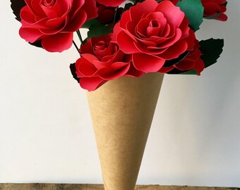 Red rose centerpiece | Etsy