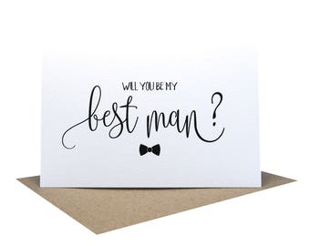 Best man card | Etsy