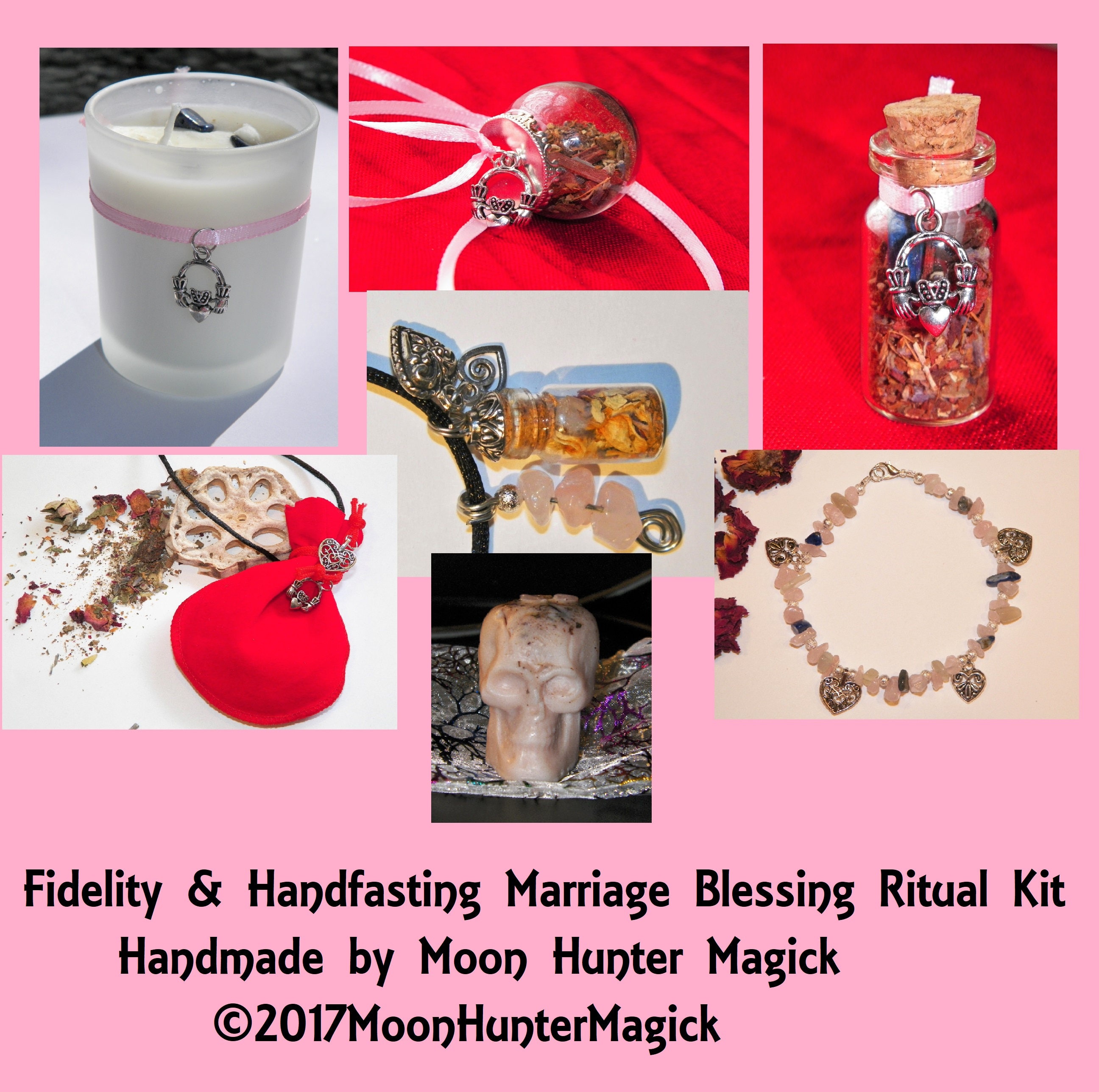 Fidelity & Marriage Blessings Handfasting Ritual Combo Kit