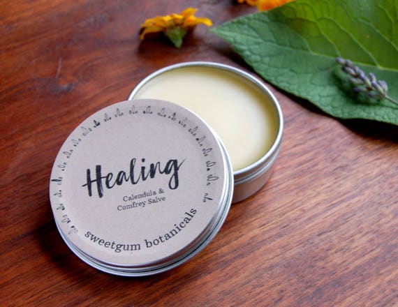 Healing Salve Calendula and Comfrey infused first aide balm