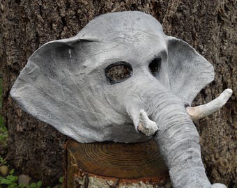 Elephant mask | Etsy