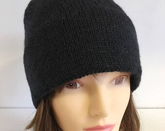 Knitted wool hat | Etsy