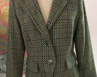 Vintage tweed jacket | Etsy