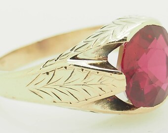 Men ruby pinky rings | Etsy