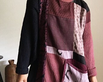 Patchwork sweater | Etsy