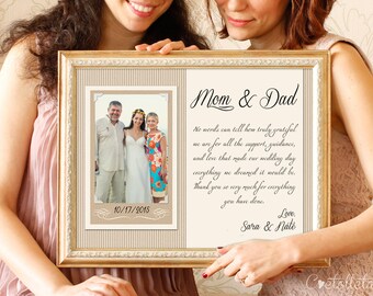 Wedding gift parents | Etsy