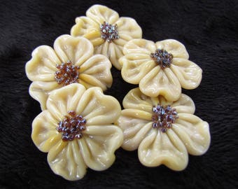 Lampwork flowers | Etsy