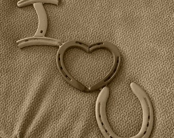 Horseshoe letters | Etsy