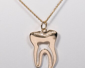 Human tooth necklace | Etsy