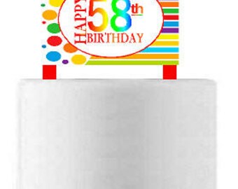 58th birthday | Etsy