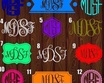 4 letter monogram | Etsy