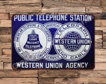 Western union sign | Etsy
