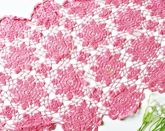 Pink table runner | Etsy