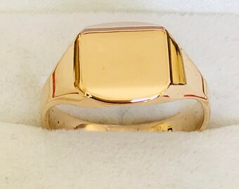 Mens signet ring | Etsy