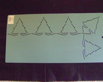 Pine tree stencil | Etsy