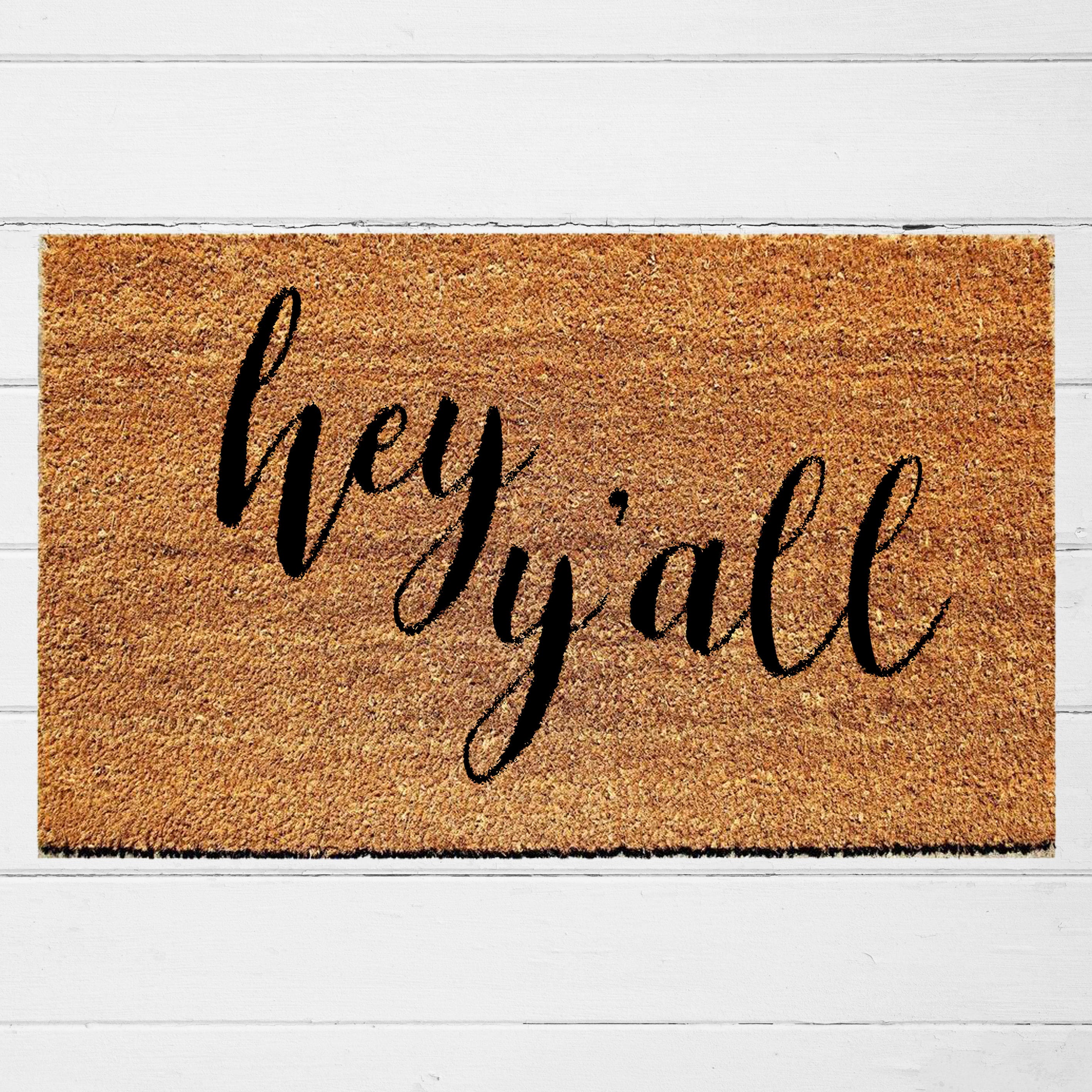 Hey Y'all Doormat Welcome Doormat Housewarming Gift