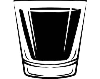 Shot glass svg | Etsy