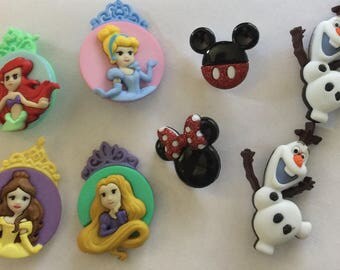 Mickey mouse buttons | Etsy