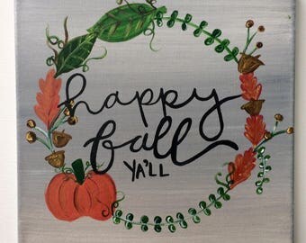 Happy fall sign | Etsy