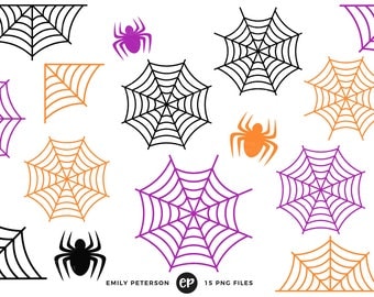 Spider clipart | Etsy
