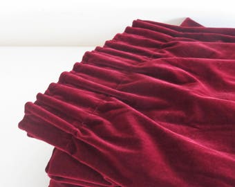 Red curtains | Etsy