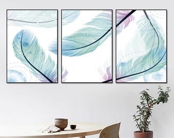 Feather poster | Etsy