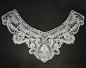 Cream lace collar | Etsy