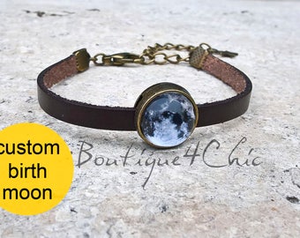 Moon bracelet | Etsy