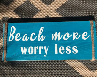 Wooden beach signs | Etsy