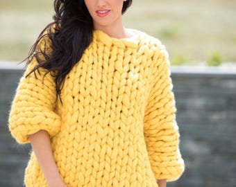 Hand knit sweater | Etsy