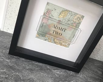 Customize Admit TWO Ticket Decal Perfect for making ticket