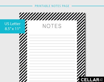 Notes Planner Pages Printable Notebook Pages Meeting Notes