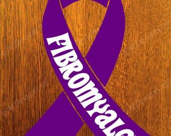 Fibromyalgia ribbon | Etsy