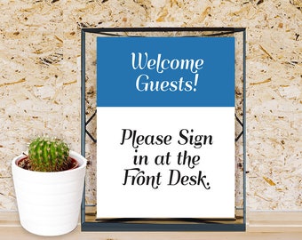 Receptionist sign | Etsy