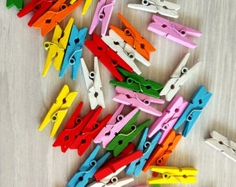 Mini clothes pins | Etsy