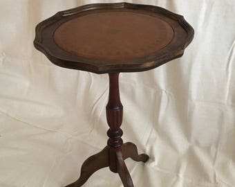 Leather top table | Etsy