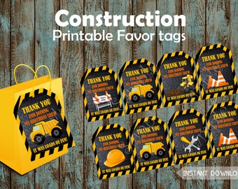 CONSTRUCTION TOOLS TAGS Construction Silverware Tags