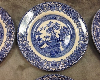 Willow pattern plate | Etsy