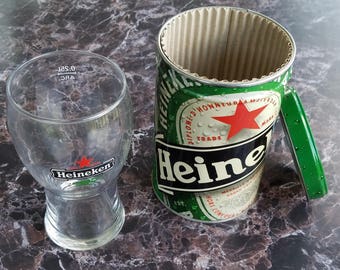 Heineken glass | Etsy