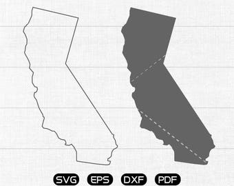 California state svg | Etsy