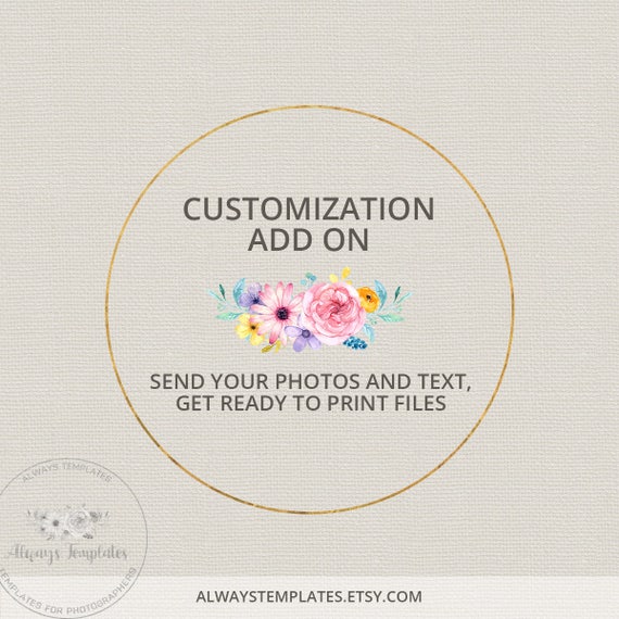 Customization Add On Edit My Template For Me 1-2 Business